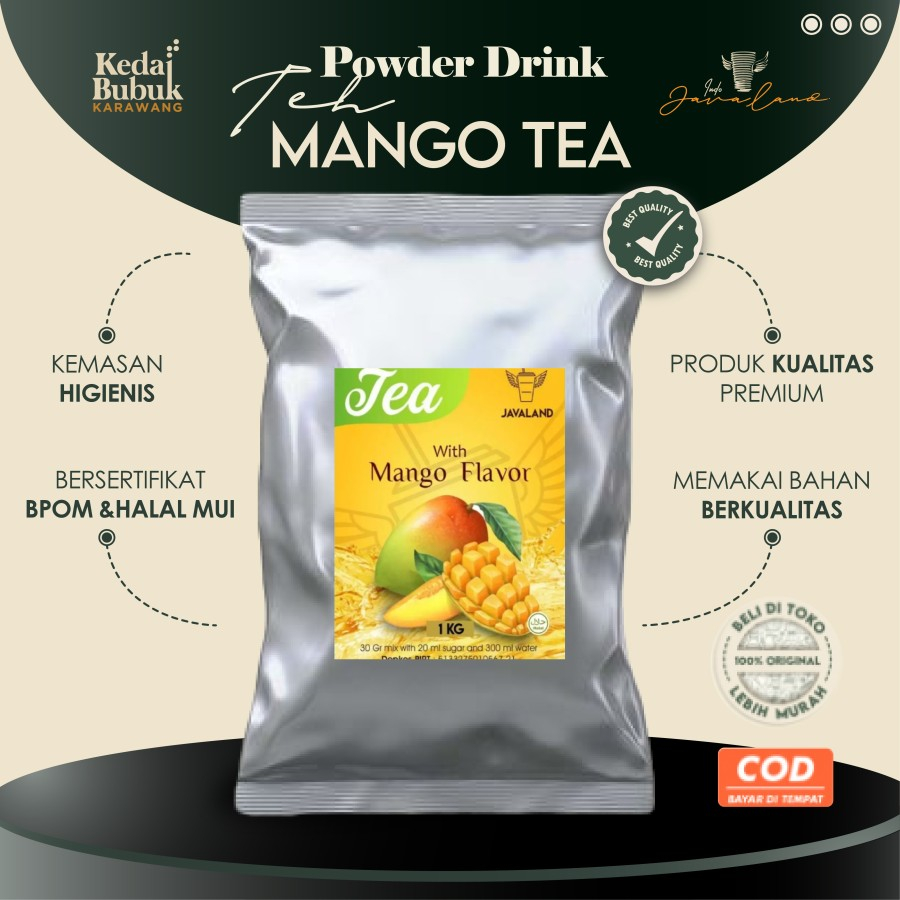 Jual Javaland Bubuk Minuman Rasa Mango Tea / Teh Mangga 1Kg - Regular ...