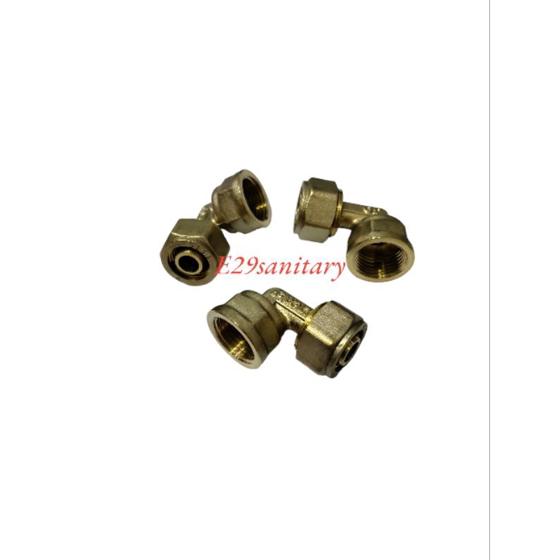 Jual KNEE DALAM Sambungan Selang Pipa Air Panas KNEE ELBOW DRAT DALAM Kuningan Asli 1/2" inch ...