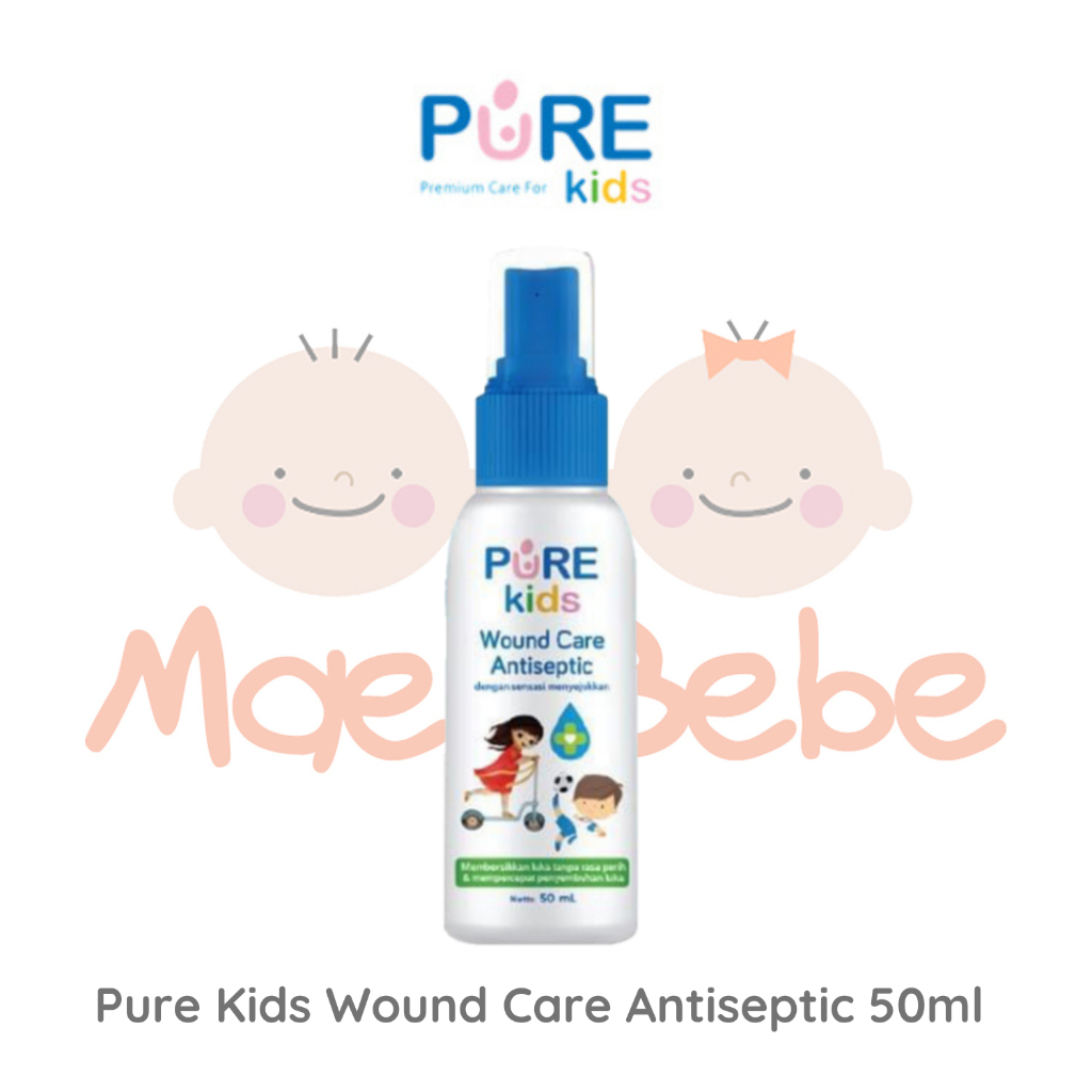 Jual Pure Kids Wound Care Antiseptic Pembersih Luka Anak 50ml | Shopee ...