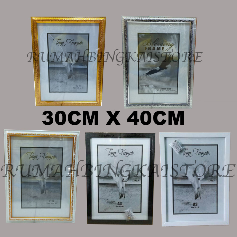 Jual Bingkai Foto Ukuran A3/12R/17R ( 30CM x 40CM ) + PLUS KACA ...
