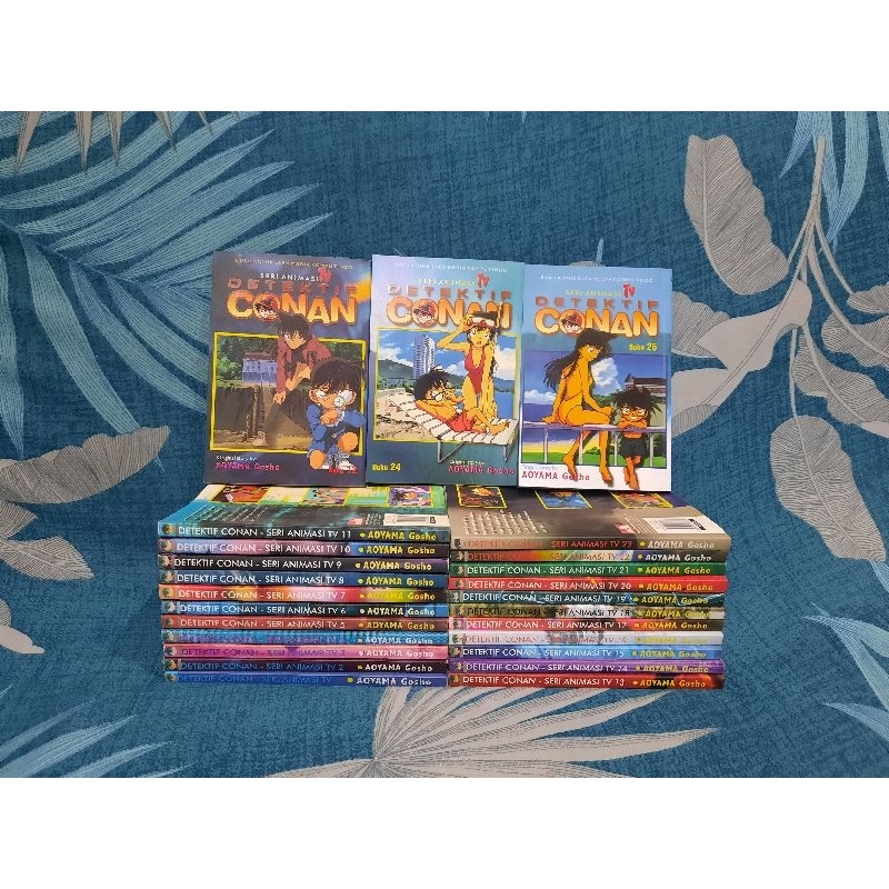 Jual Paket Komik Detektif Conan Seri Animasi TV Vol 1-25 Berwarna Full ...
