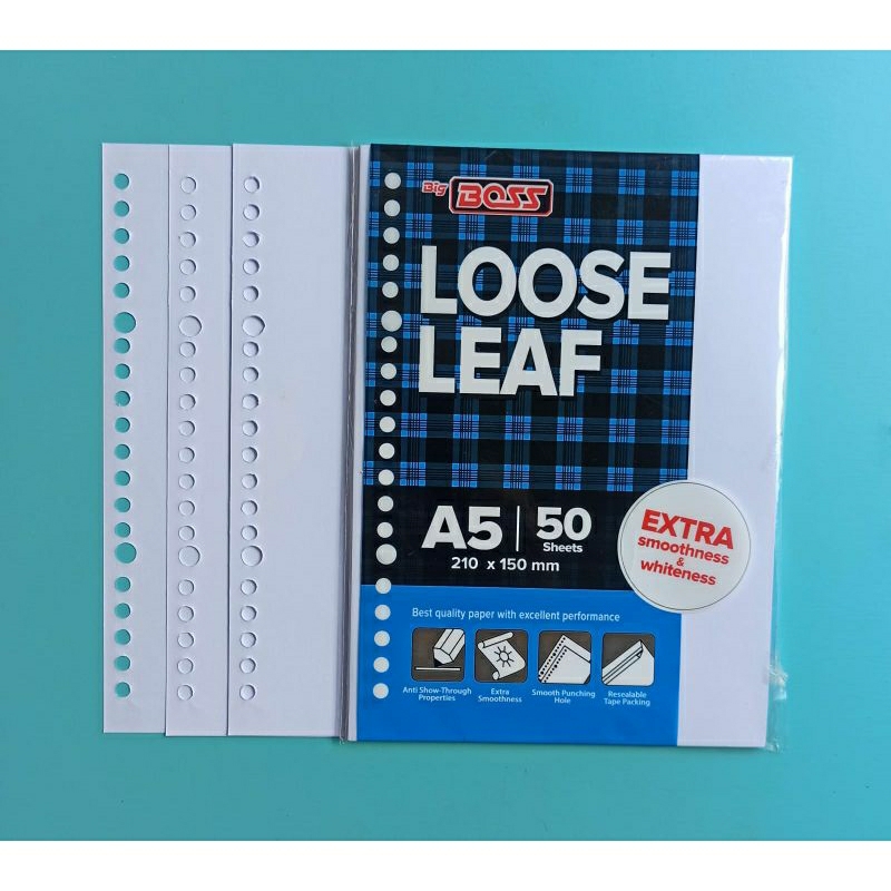 Jual 50 LEMBAR ISI BINDER A5-50 POLOS BBO UK 210 X 150MM | Shopee Indonesia