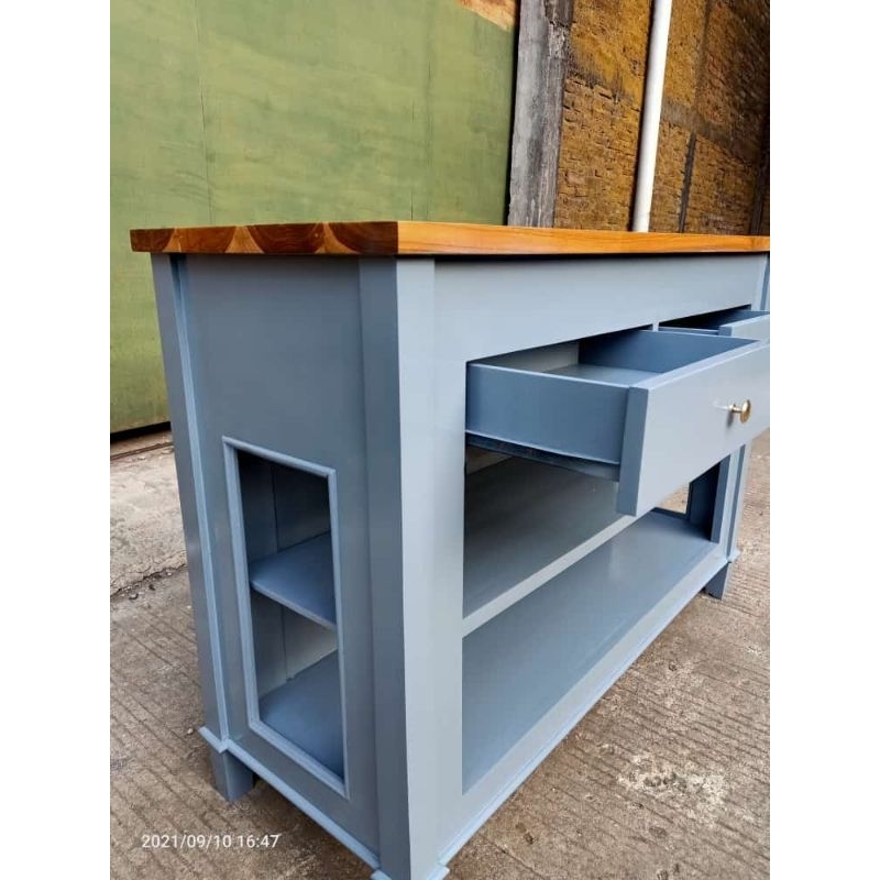Jual meja dapur meja saji kayu jati, kitchen island | Shopee Indonesia