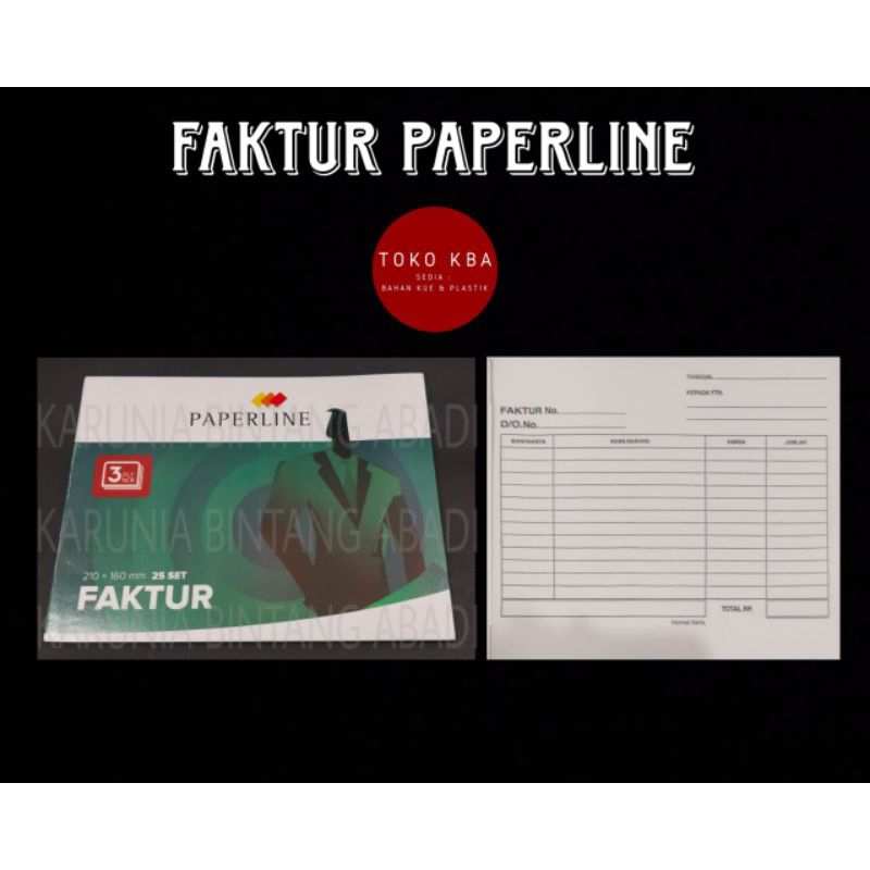 Jual Buku Nota Faktur Penjualan Paperline 3 Ply Rangkap 210x160 mm 25 ...