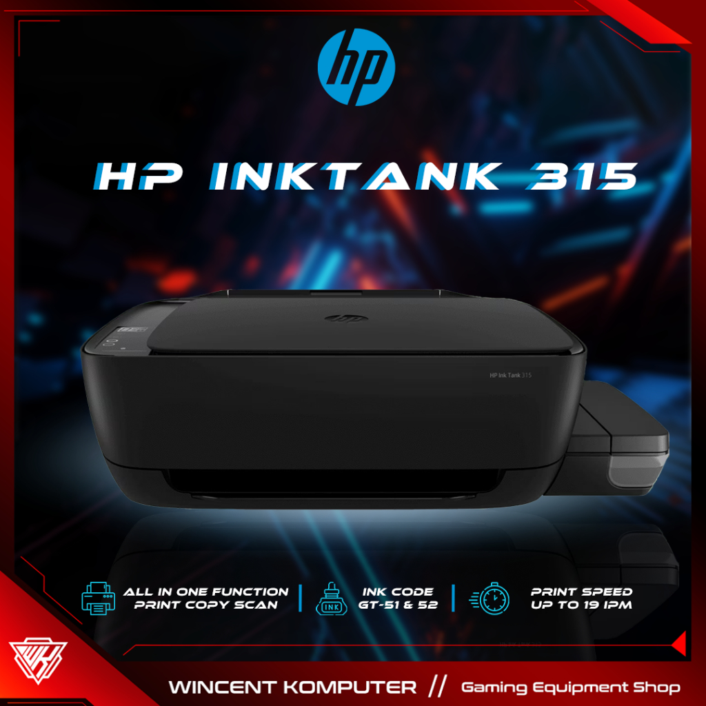 Jual Printer HP Ink Tank 315 Print Scan Copy Inktank | Shopee Indonesia