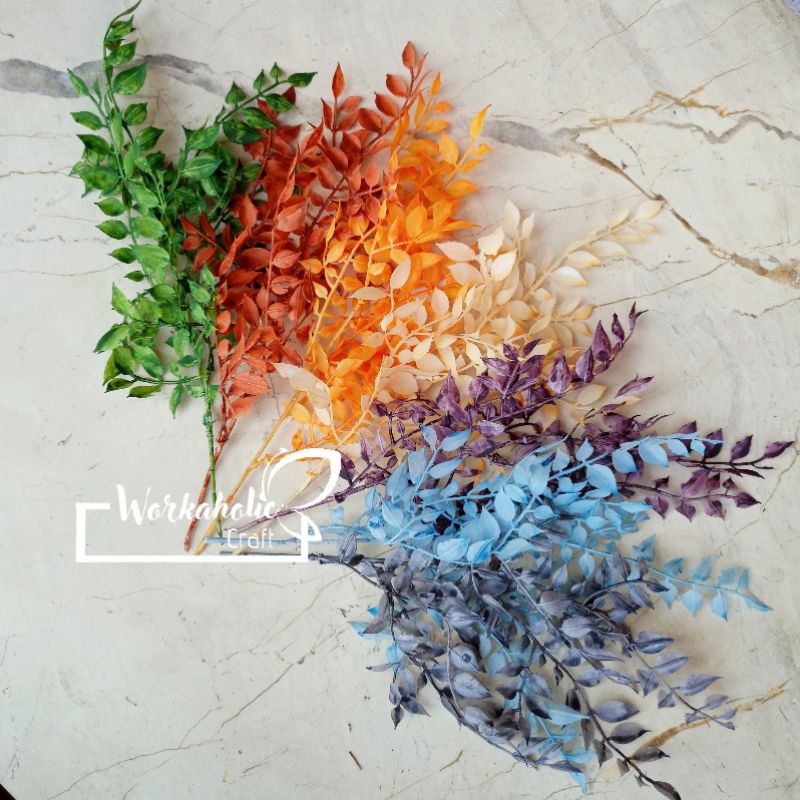 Jual Ruskus Artificial 3 Cabang Bahan Mahar Premium Bunga Imitasi ...