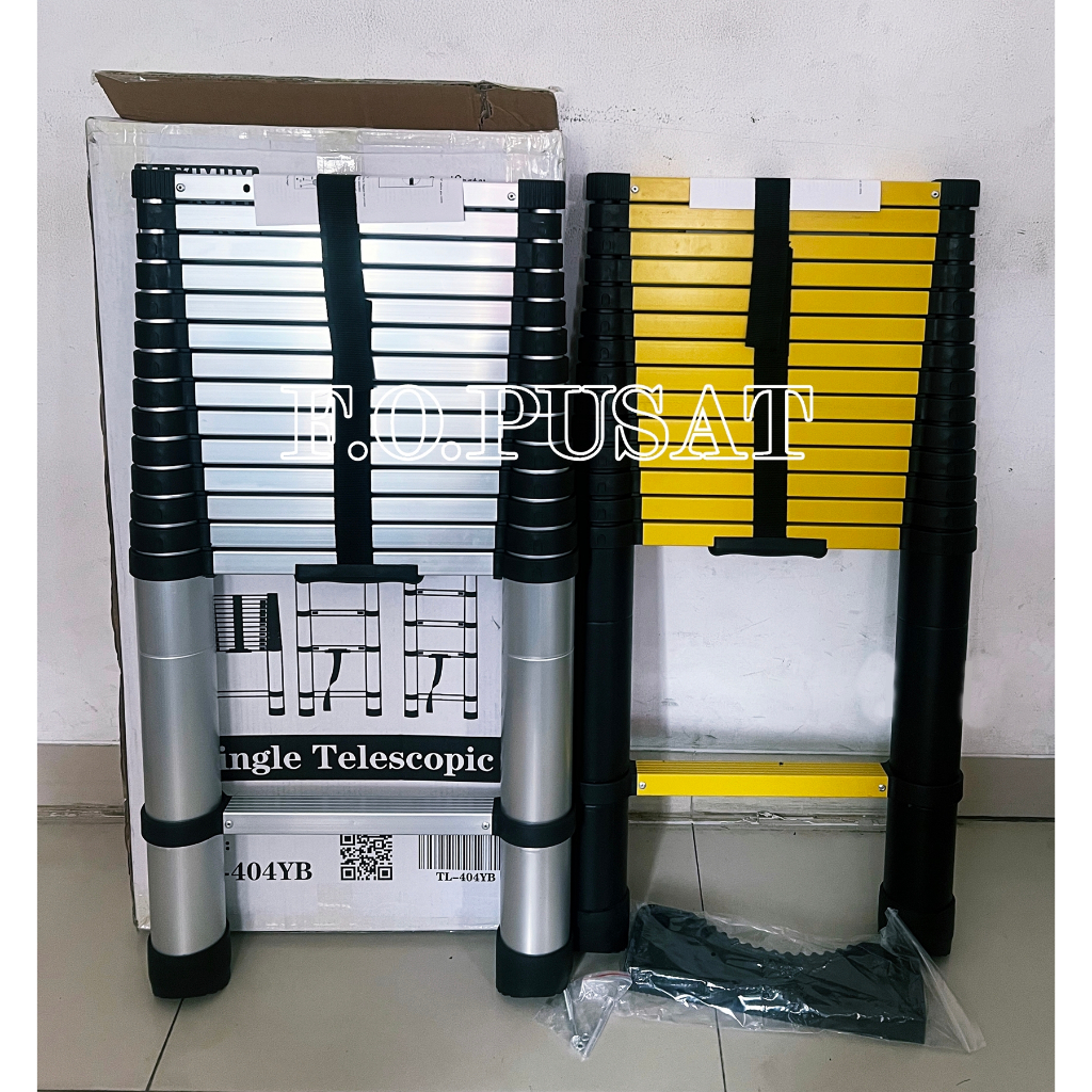 Jual Tangga Teleskopik Aluminium 4.4m Teleskopik Ladder 4.4m Aluminium Bersertifikasi EN131 ...