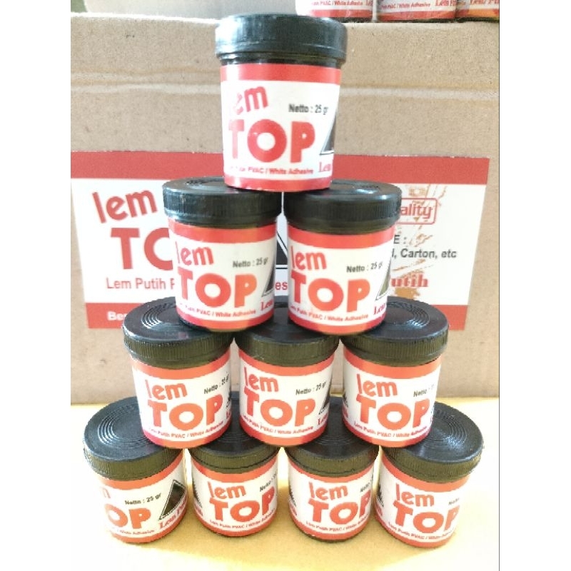 Jual LEM TOP MINI / LEM PUTIH PVAC 25gr (1 botol) | Shopee Indonesia
