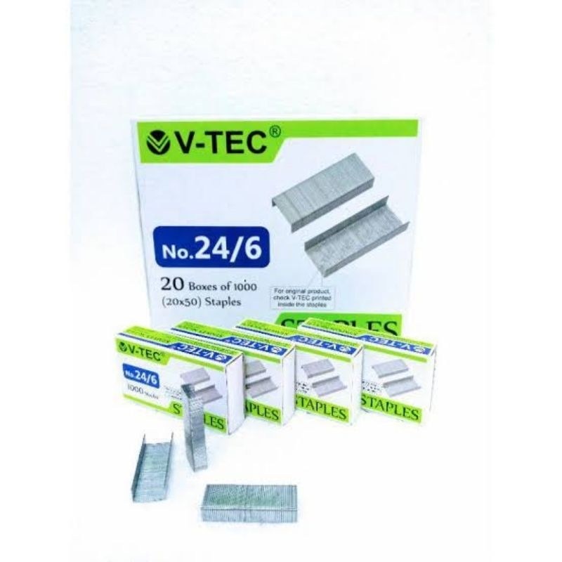 Jual Isi Hekter V-TEC no.24/6 / Staples (1 box kecil) | Shopee Indonesia