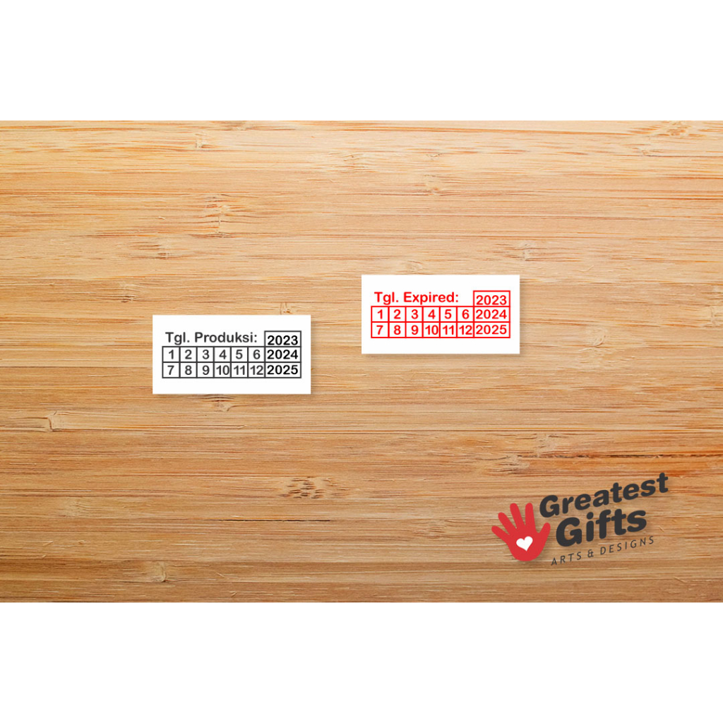 Jual Stiker Label Tanggal Produksi dan Kadaluarsa Production Expiration ...