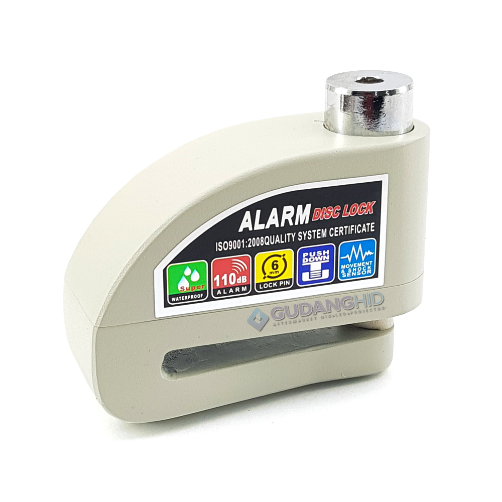 Jual Gembok Alarm Cakram Disc Lock Kunci Alarm Gembok Motor Anti Maling ...