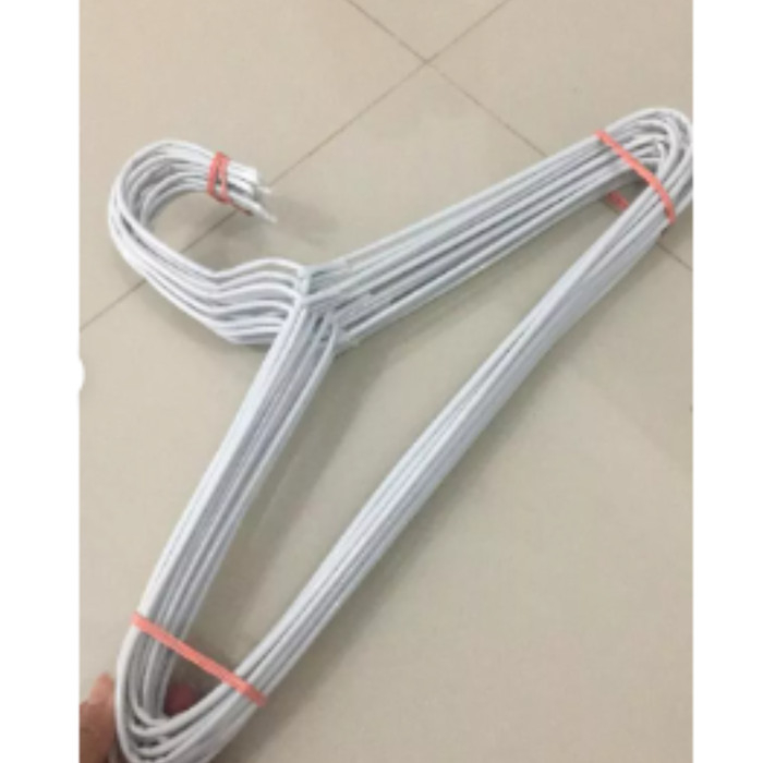 Jual 20 PCS Hanger Kawat Putih Gantungan Baju Besi Display Pakaian ...