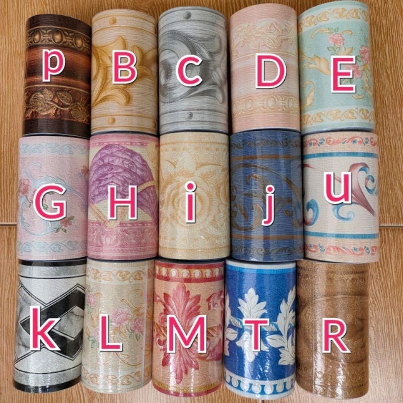 Jual Wallpaper Border List Pembatas Premium Timbul Ukuran 10 Cm x 5 ...