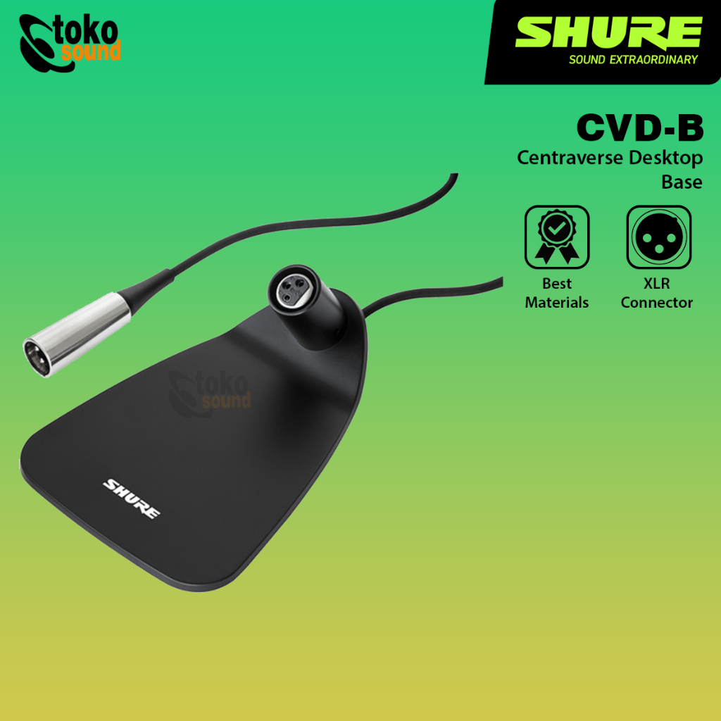 Jual Shure CVD-B Microphone Desktop Base Original | Shopee Indonesia