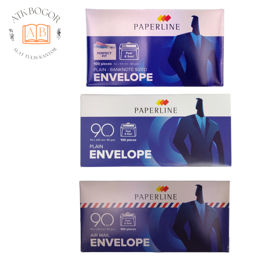 Jual Amplop Putih Paperline Putih / Air Mail / Banknote - Isi 1 Pack ...