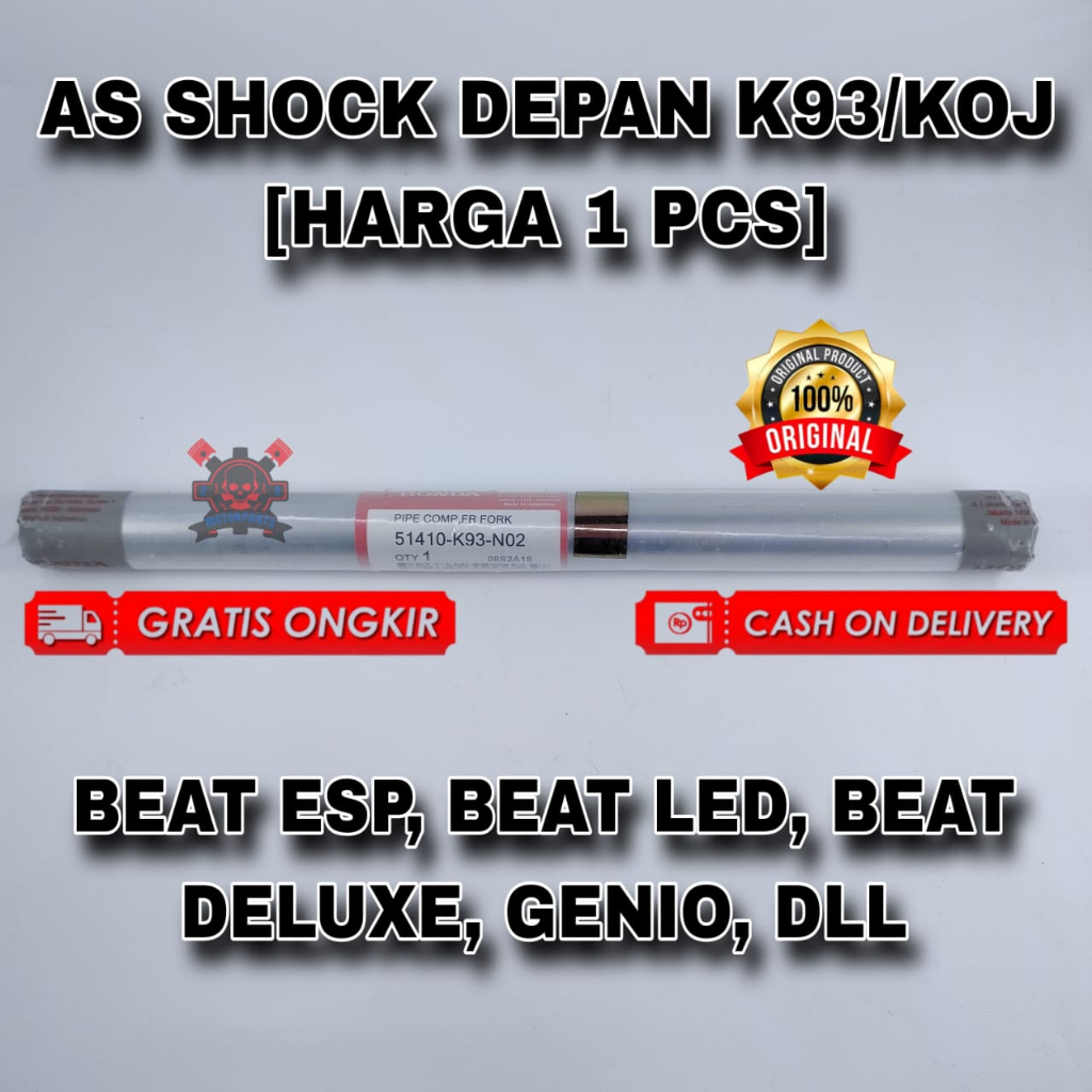 Jual AS SHOCK DEPAN HONDA K93 (harga 1pcs) BUAT MOTOR SCOOPY ESP PAKAI ...