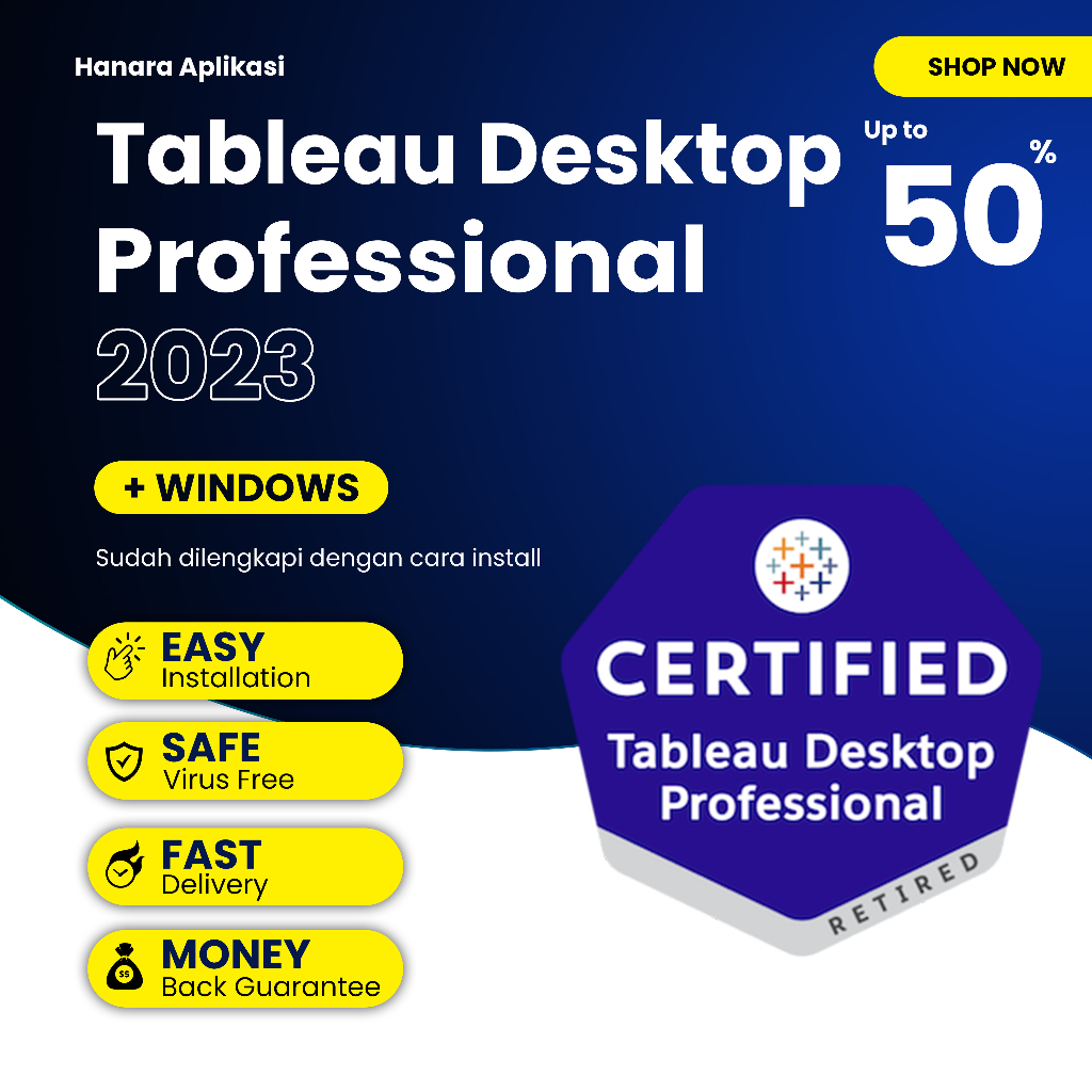 Jual Tableau Desktop Professional 2023 | Shopee Indonesia