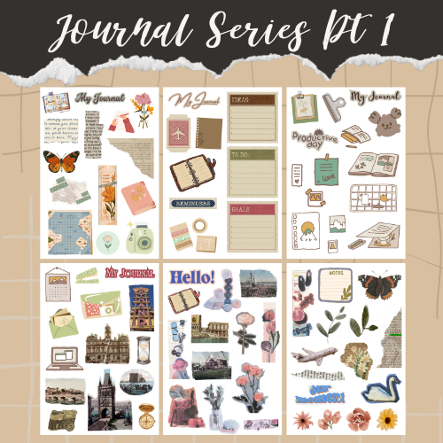 Jual [Part 1] Journal Stickers | stiker untuk jurnal scrapbook | stiker ...