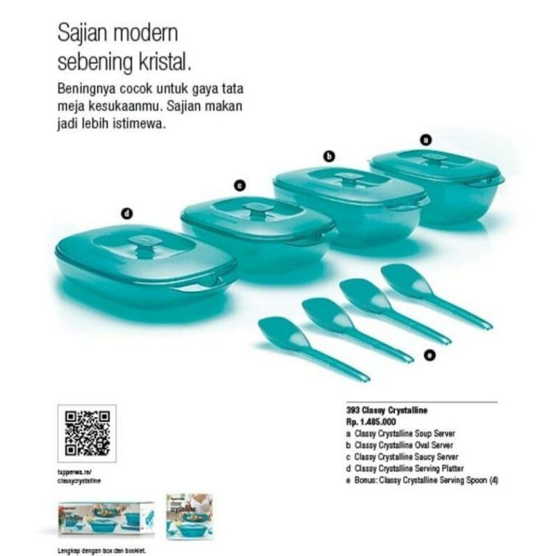Jual classy crystaline set Tupperware prasmanan | Shopee Indonesia