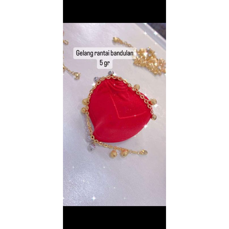 Jual gelang tangan model rantai bandulan . mas 8k model baru | Shopee ...
