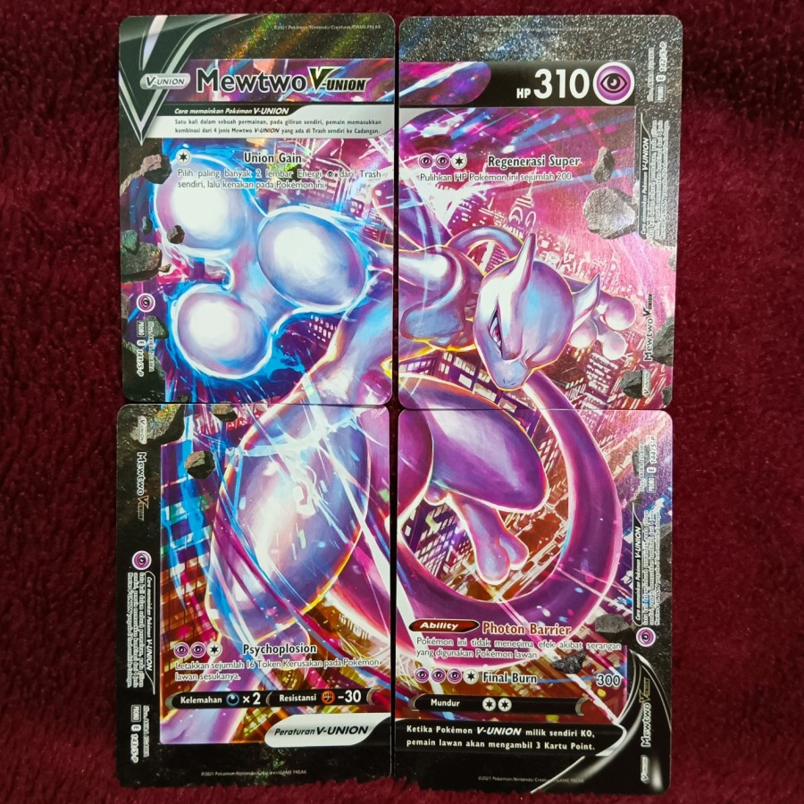 Jual Mewtwo V-UNION promo - Pokemon TCG Indonesia foil holo | Shopee ...