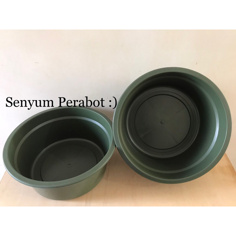 Jual Timba / Baskom / Ember Plastik Summo Hijau USA 20 Diameter 44cm ...