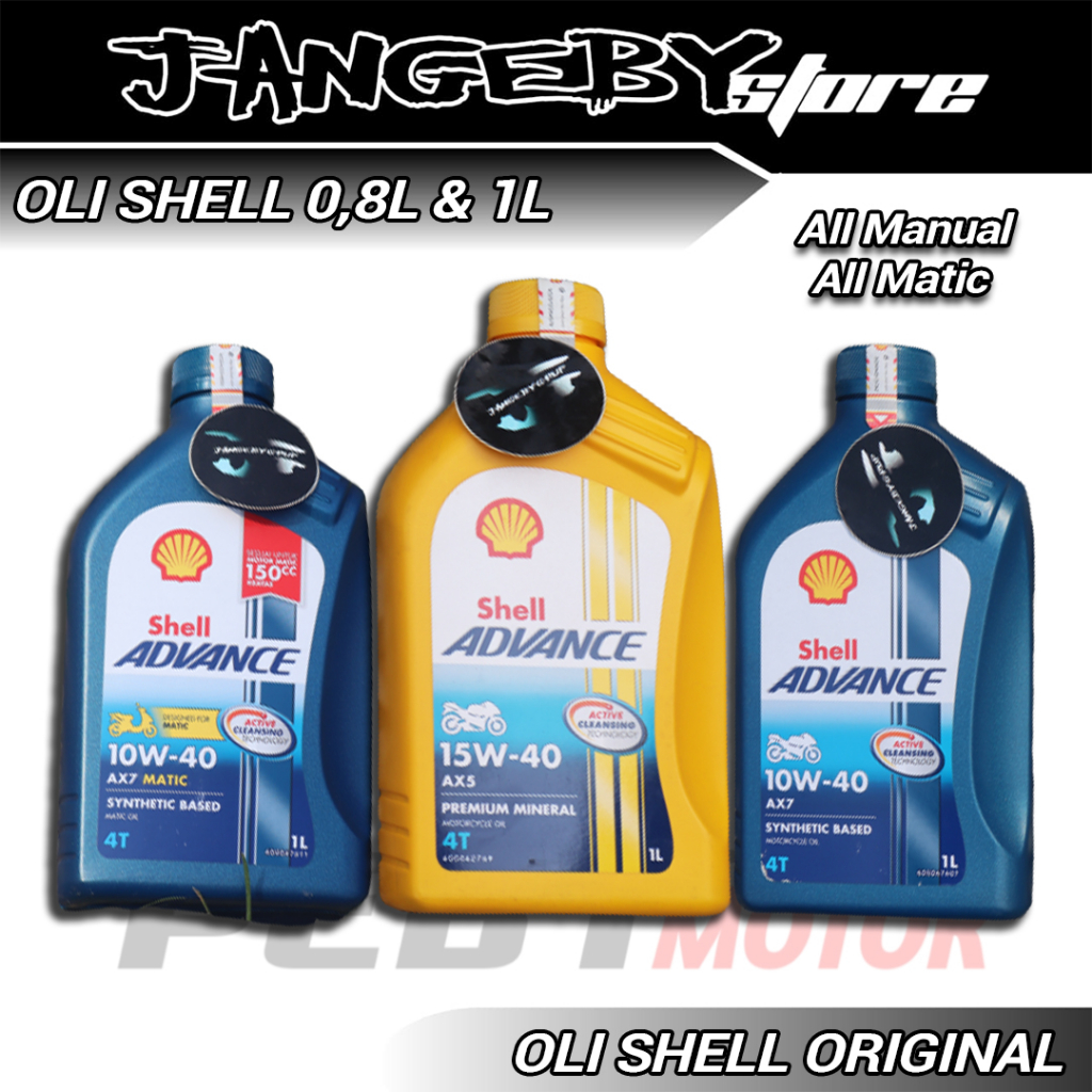 Jual Oli Shell AX5 AX7 0.8L Dan 1L MATIC MANUAL ORIGINAL SHELL | Shopee ...