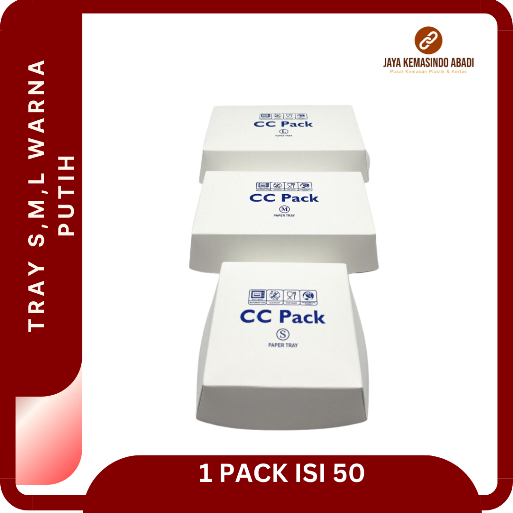 Jual Paper Tray Putih / Piring Saji Kfc / Paper Tray Dine In S / M / L ...