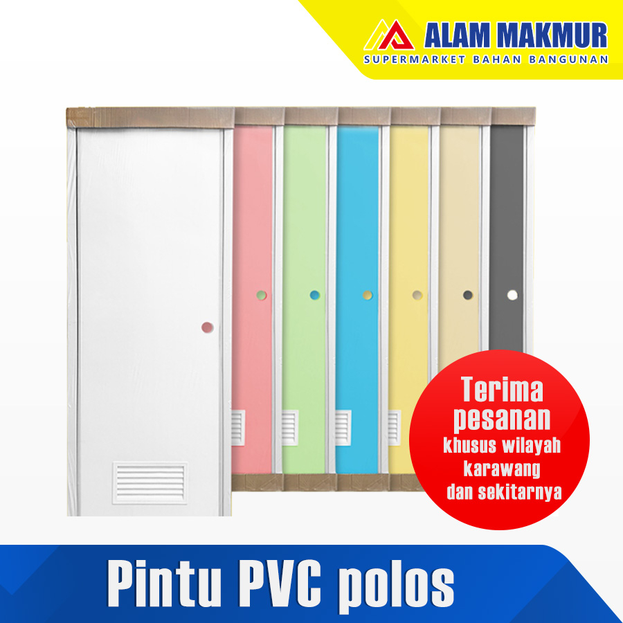 Jual PINTU PVC polos berbagai warna 195X70/pintu kamar mandi(khusus ...