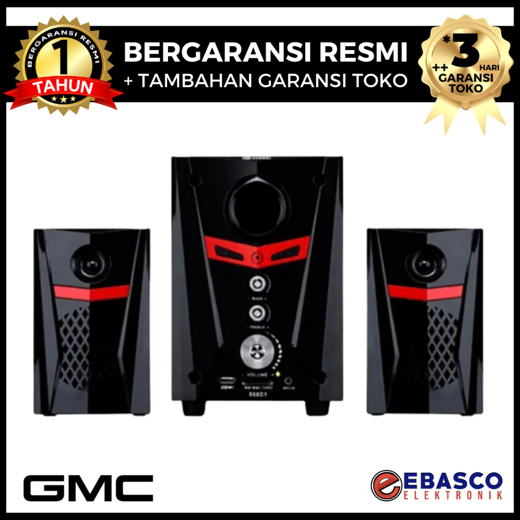 Jual Gmc Speaker Aktif 888 DI Daya 220V Bluetooth | Shopee Indonesia