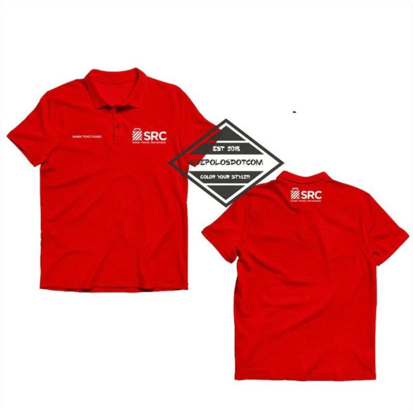 Jual POLO SHIRT SRC - KAOS KERAH SRC - POLOSHIRT PERUSAHAAN | Shopee ...