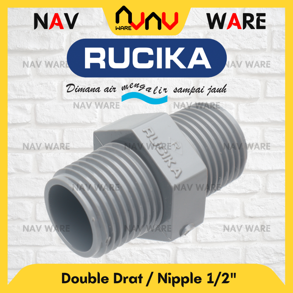 Jual RUCIKA Fitting Pipa PVC AW 1/2 Inci Original - Sok Drat Luar SDL - Faucet Sock Drat Dalam ...