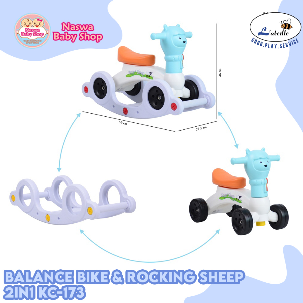 Jual Labeille Balance Bike & Rocking Sheep 2in1 KC-173 | Shopee Indonesia