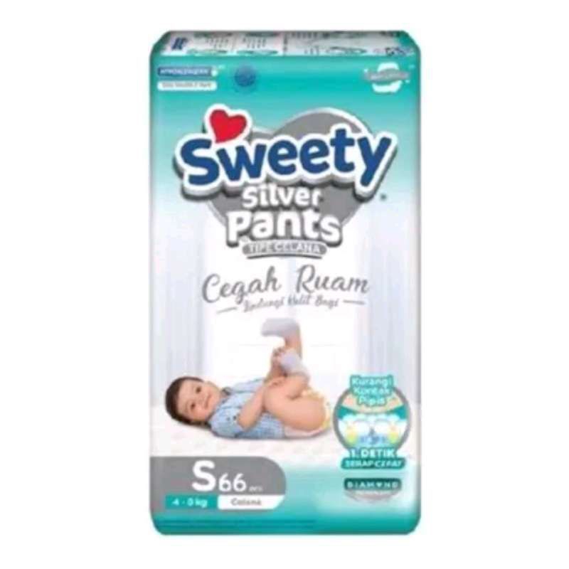 Jual Pempers Sweety Silver S66/M60/L54/XL42/XXL32 | Shopee Indonesia