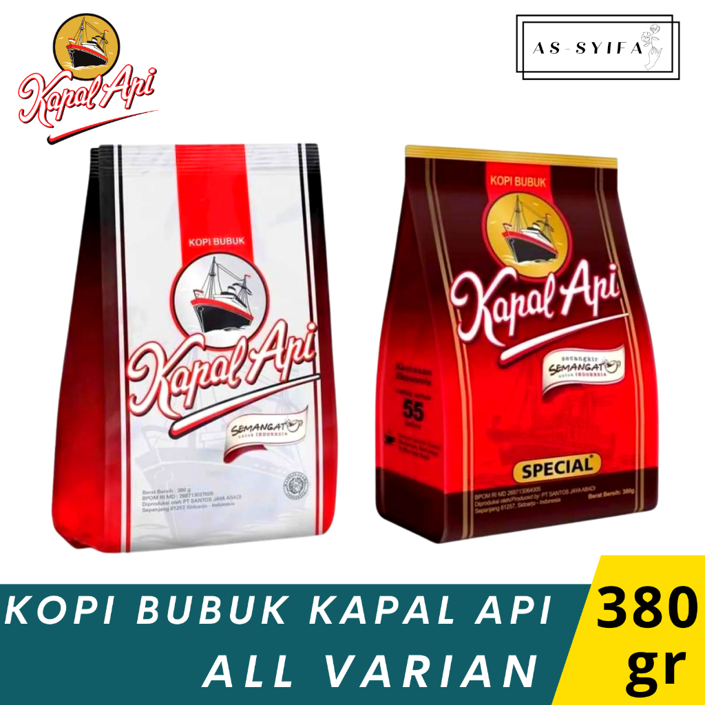 Jual Kopi Bubuk Kapal Api Special Merah 380 gr – Kopi Kapal Api Silver 380gr | Shopee Indonesia