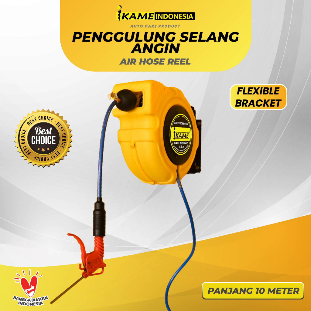 Jual IKAME Air Hose Reel 9 + 1 Meter Tipe AeroJetPro TY 2 / Selang ...