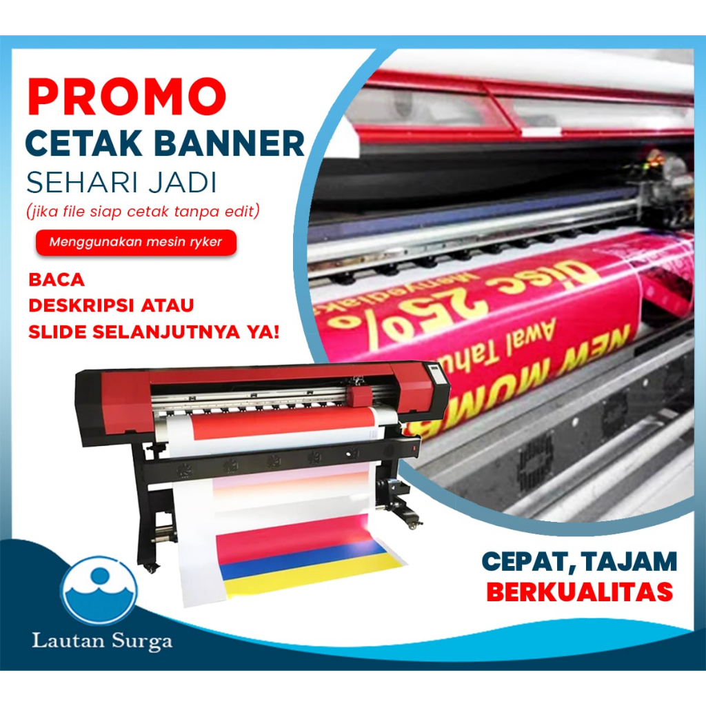 Jual Cetak Banner Custom, Banner Highress (280 gsm, 340 gsm, 440 gsm ...