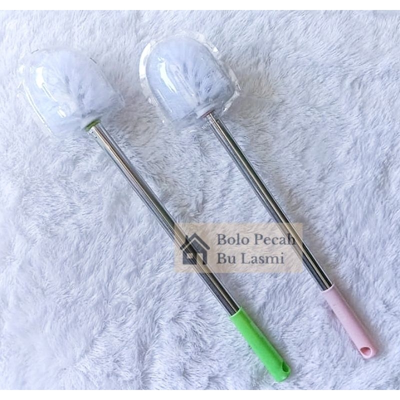 Jual Sikat WC Gagang Stainless Panjang / Sikat WC Bulat / Sikat Toilet ...