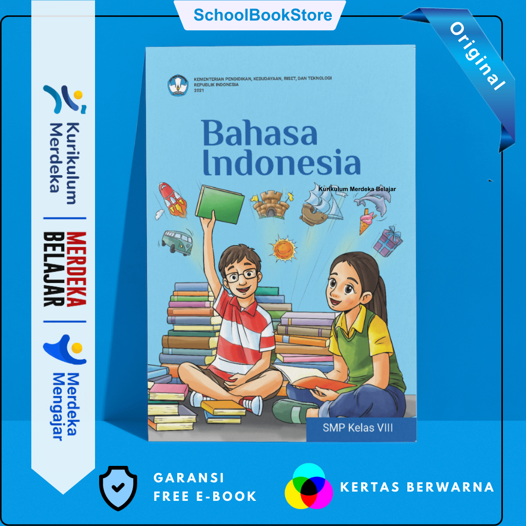 Jual KURIKULUM MERDEKA Buku Bahasa Indonesia Kelas 8 SMP /Buku Paket Mata Pelajaran Bahasa ...