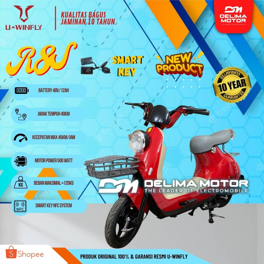 Jual SEPEDA LISTRIK UWINFLY l UWINFLY R8S | Shopee Indonesia