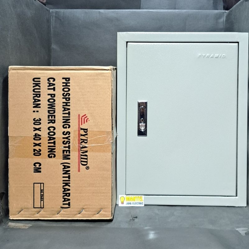 Jual Box panel listrik PYRAMID 30X40X20 kunci tekan | Shopee Indonesia