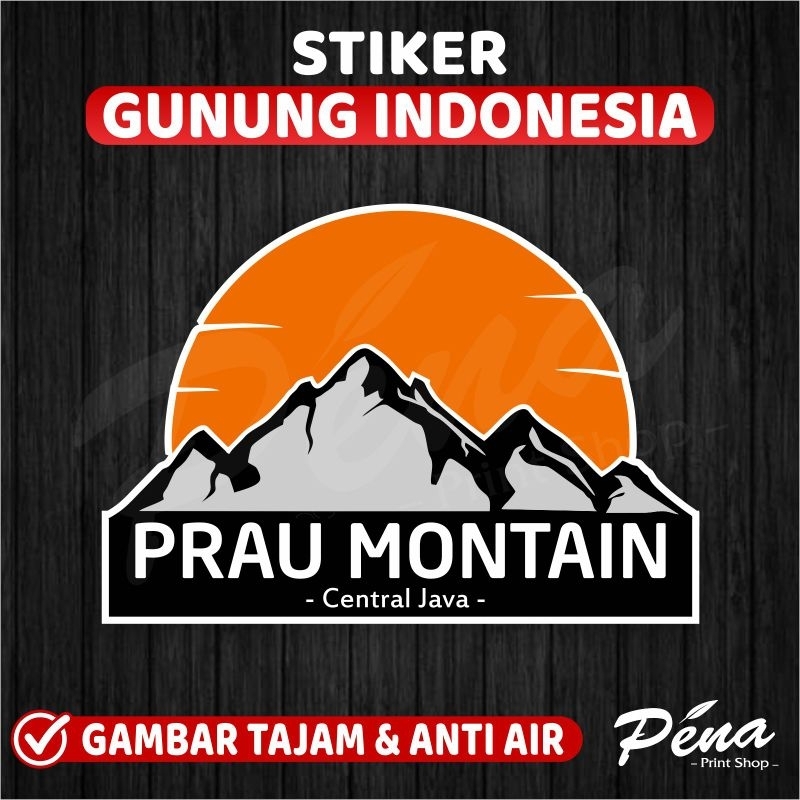 Jual Sticker Stiker Gunung Indonesia Mountain Survival Adventure ...