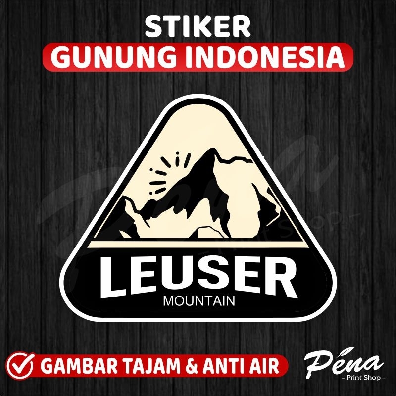 Jual Sticker Stiker Gunung Indonesia Mountain Survival Adventure ...