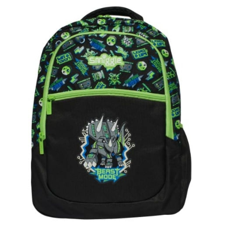Jual Smiggle Backpack Classic Dash Beast Mode Dino Original - Tas ...