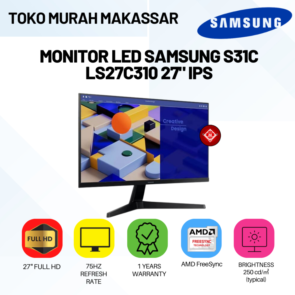 Jual MONITOR LED SAMSUNG S31C LS27C310 27" IPS 75Hz/MON10-SAM | Shopee ...