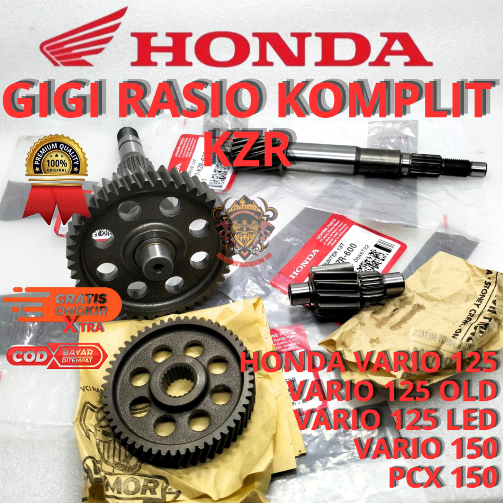Jual GEAR GIR GARDAN SET VARIO 125 KZR GIGI RASIO VARIO 150,VARIO 125 ...