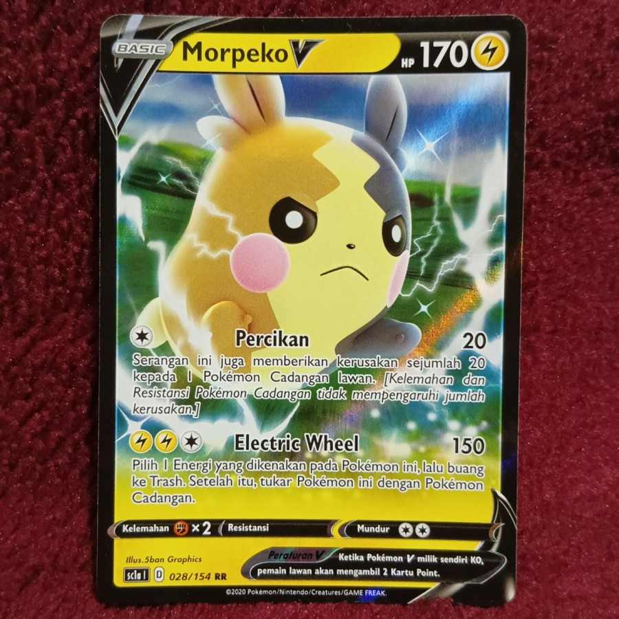 Jual Morpeko V RR sc1a - Pokemon TCG Indonesia foil holo | Shopee Indonesia