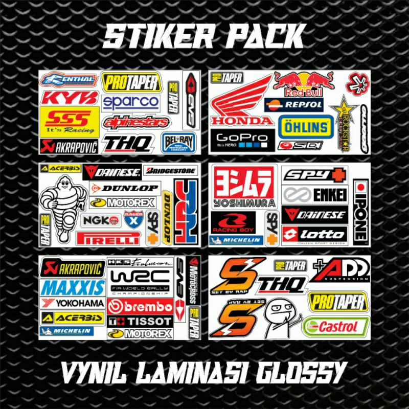 Jual STIKER PACK SPONSOR RACING VIRAL | Shopee Indonesia