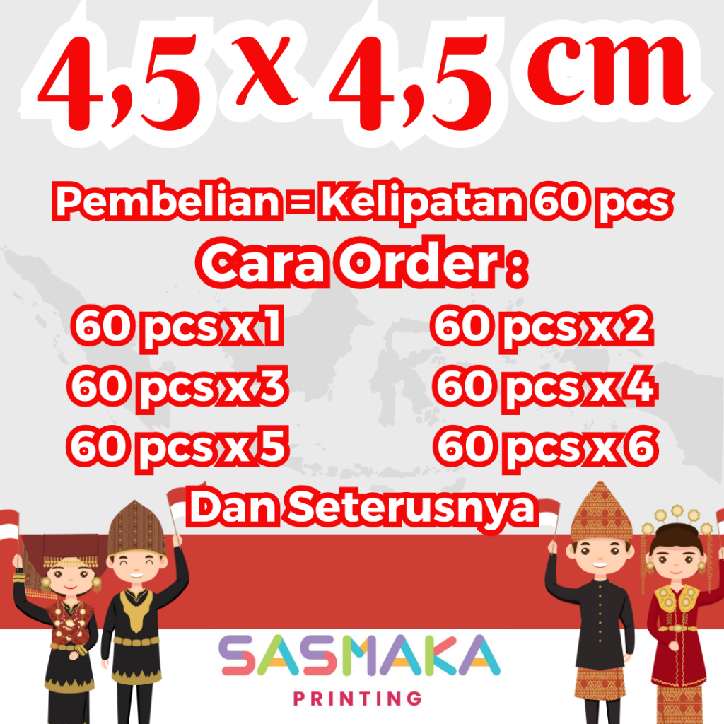 Jual Cetak Stiker Kotak Vinyl Anti Air Transparan Souvenir Ulang Tahun ...