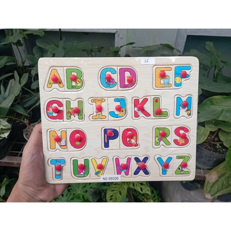 Jual mainan edukasi puzzle abjad | Shopee Indonesia